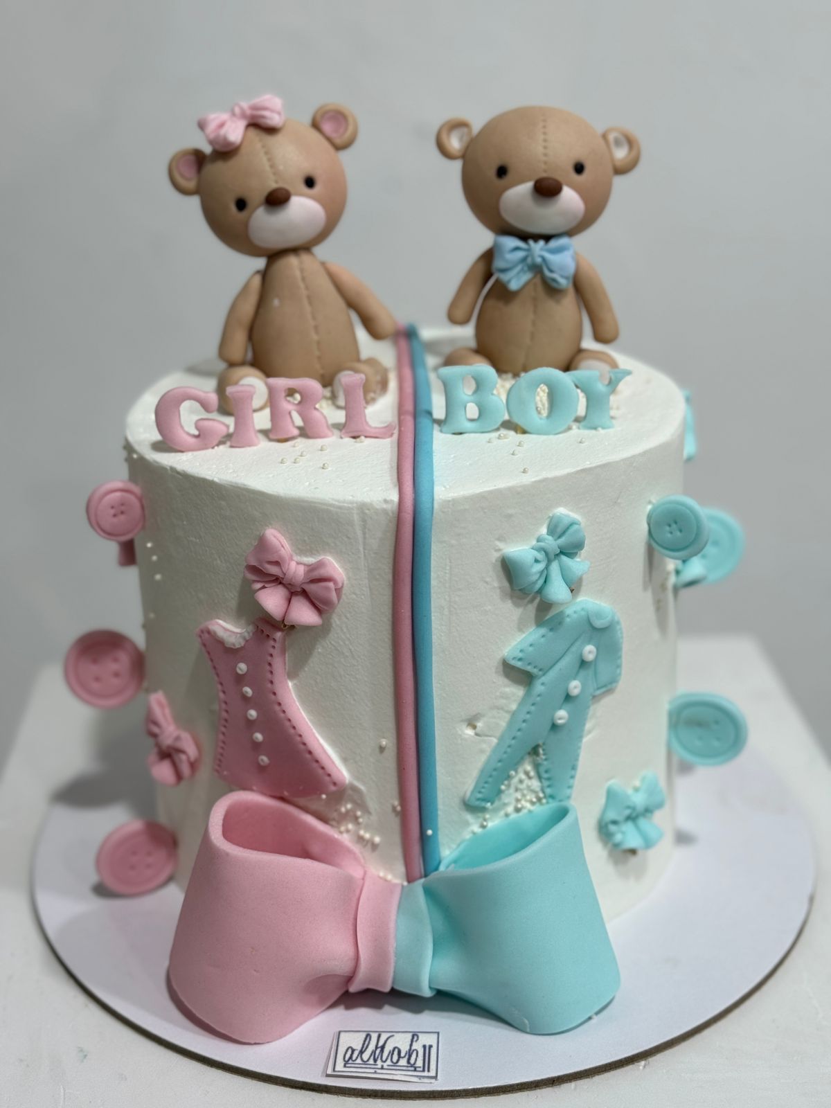 Gender Reveal Cake – ALHOB CAKERY